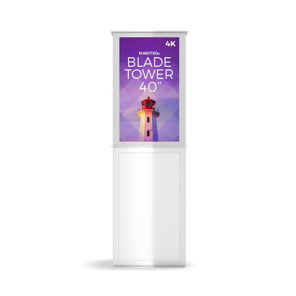 Blade Tower 40" - 4K Digital Signage Kiosk – Experience Exhibits