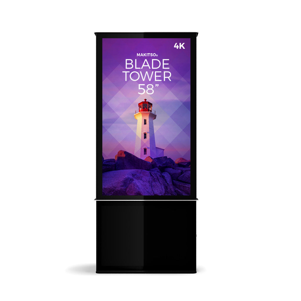 Blade Tower 58" - 4K Digital Signage Kiosk – Experience Exhibits