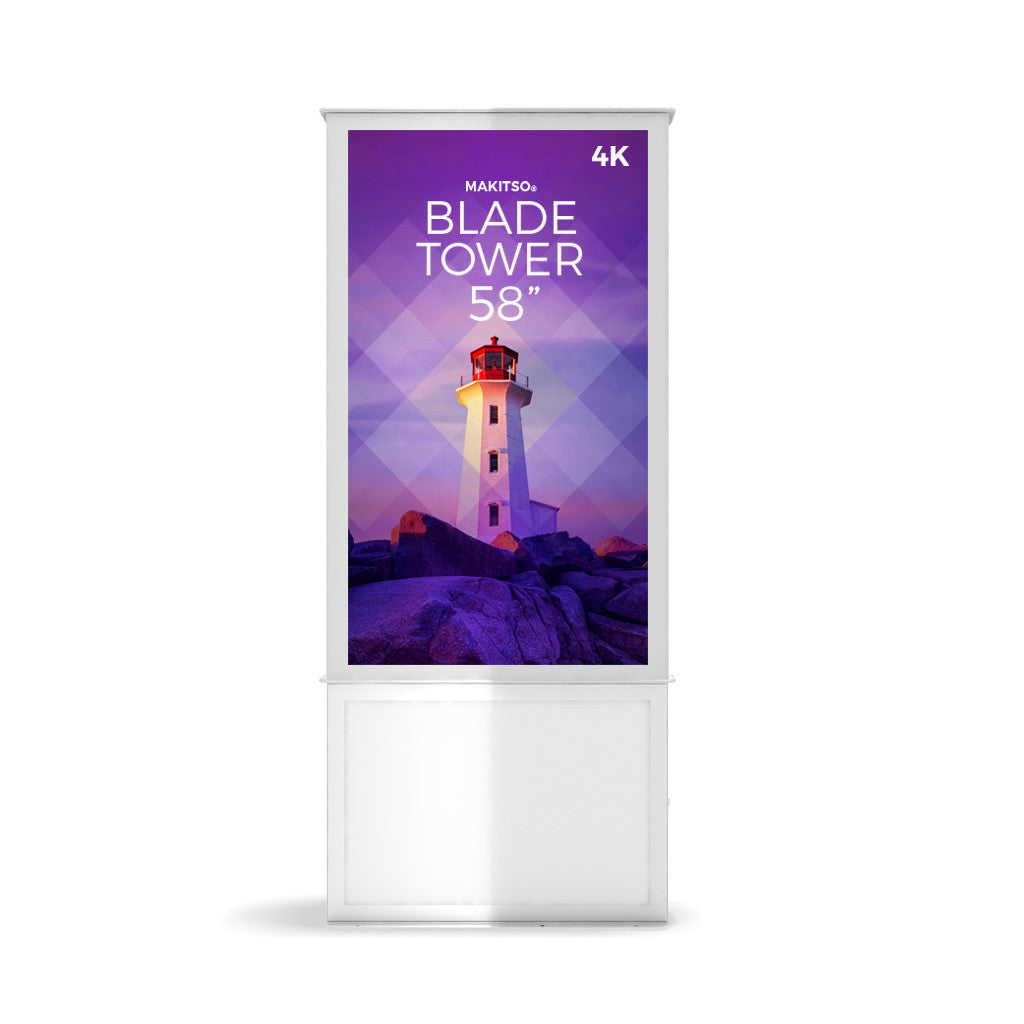 Blade Tower 58" - 4K Digital Signage Kiosk – Experience Exhibits
